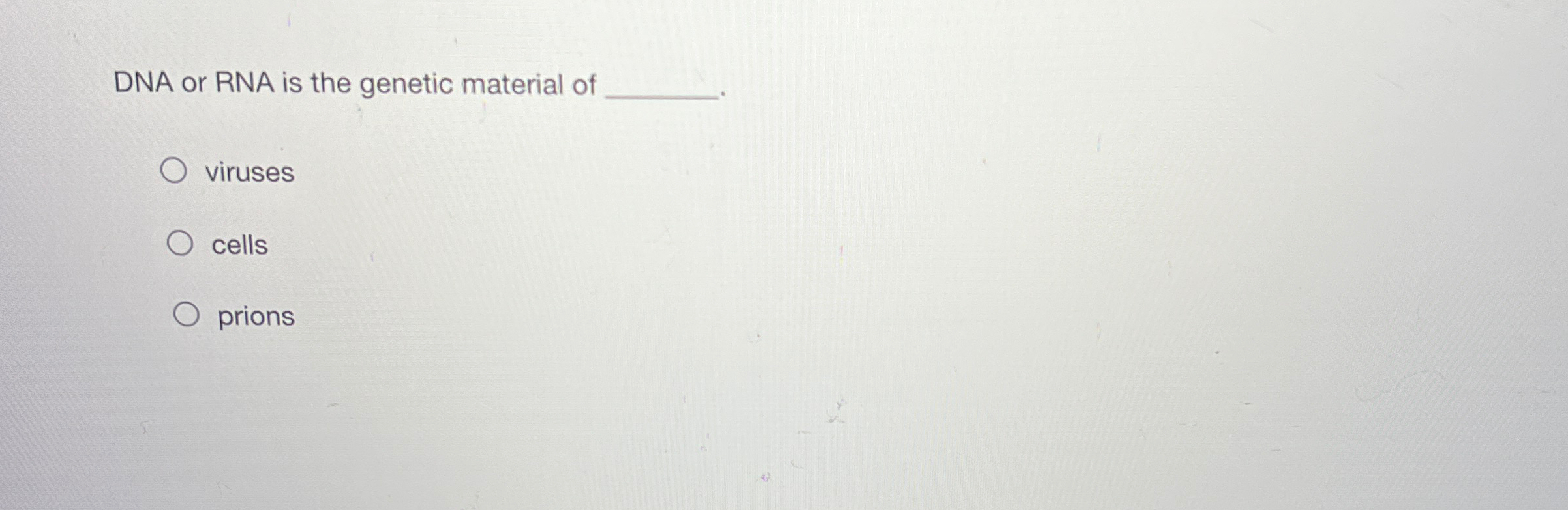 Solved DNA or RNA is the genetic material | Chegg.com