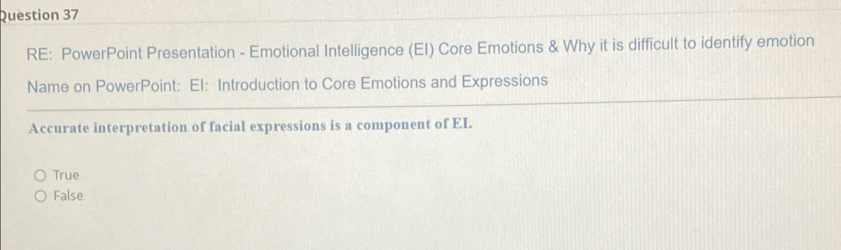 Solved Question 37RE: PowerPoint Presentation - ﻿Emotional | Chegg.com