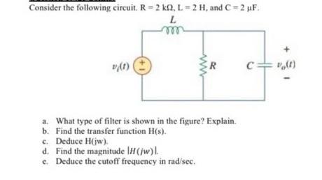 Solved Consider the following circuit. R=2kΩ,L=2H, and | Chegg.com