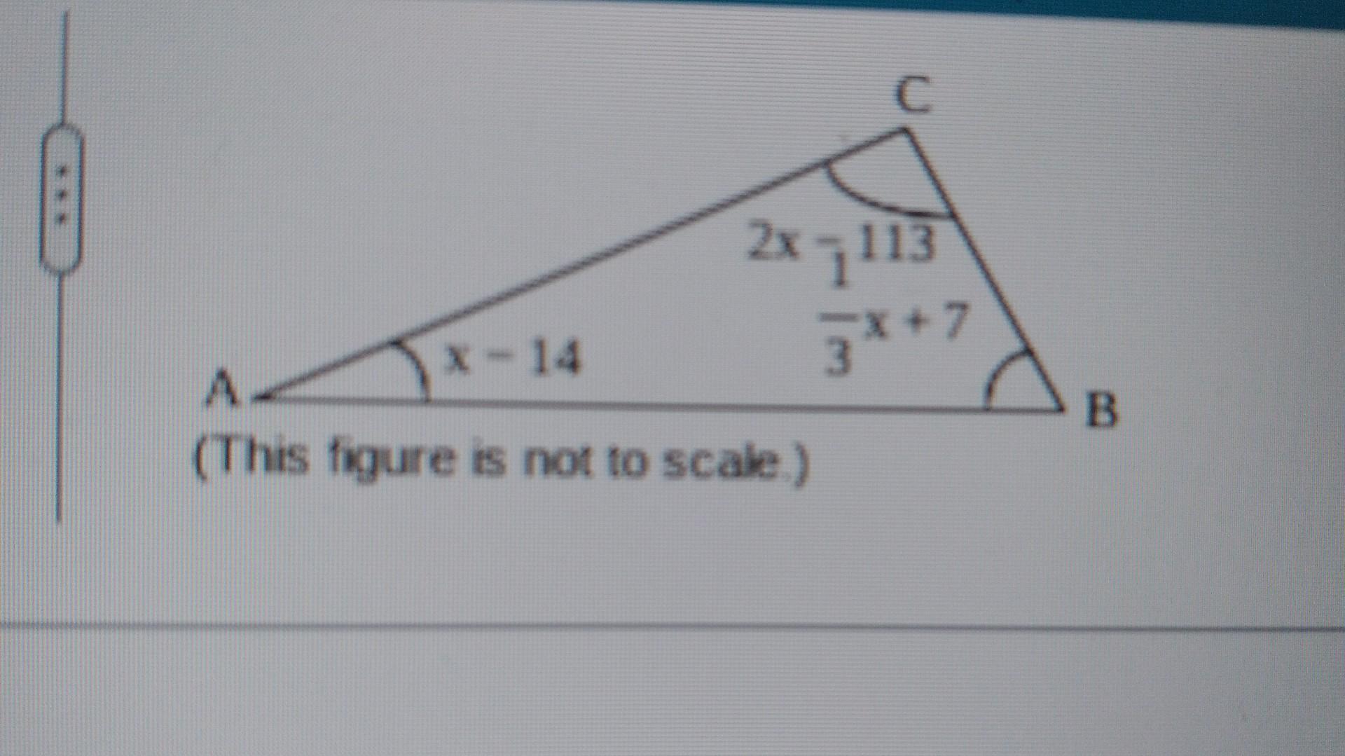 Solved find the measure of each angle in the triangle. | Chegg.com