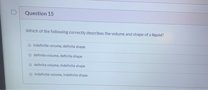 Solved Question 15 Which of the following correctly | Chegg.com