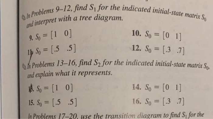 Solved In Problems 9–12, find Si for the indicated | Chegg.com