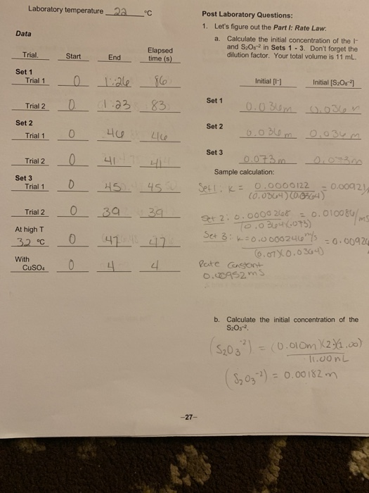 Experiment 1084-04! Tour CIOC Purpose Determine the | Chegg.com