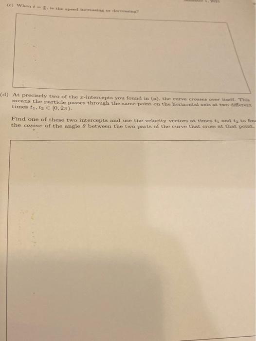 Solved A particle is moving along the parametric curve :B-B2 | Chegg.com
