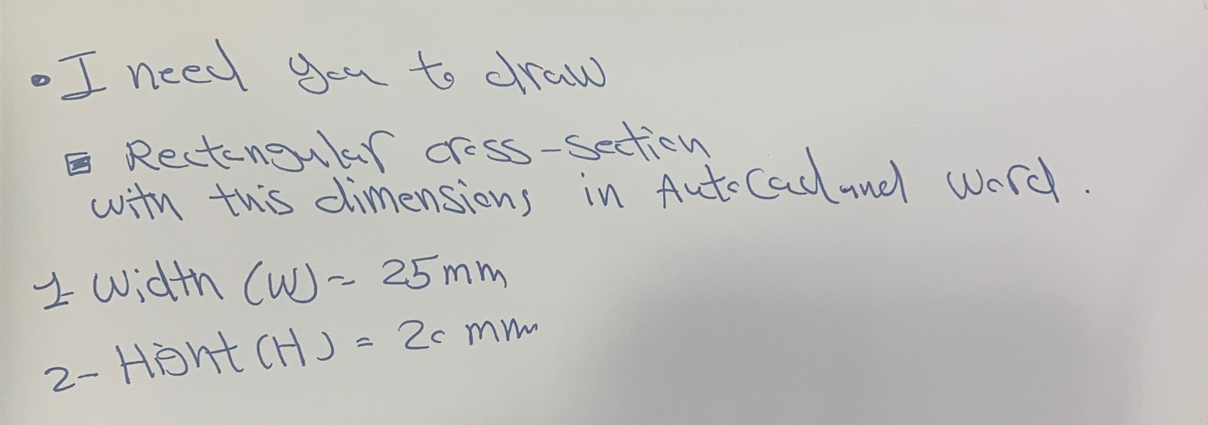 Solved I need yar to drawRectengikir crass-section with this | Chegg.com