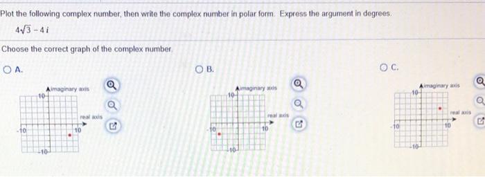 Solved Plot the following complex number, then write the | Chegg.com