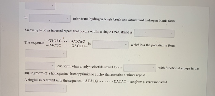 Solved Chromosomal DNA contains various sequence dependent | Chegg.com