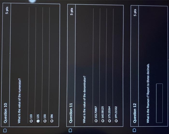 Solved Question 13 5 pts What is your r critical for a | Chegg.com