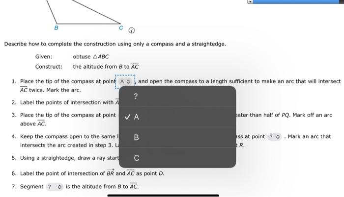 Solved Use the drawing provided to answer the question. | Chegg.com