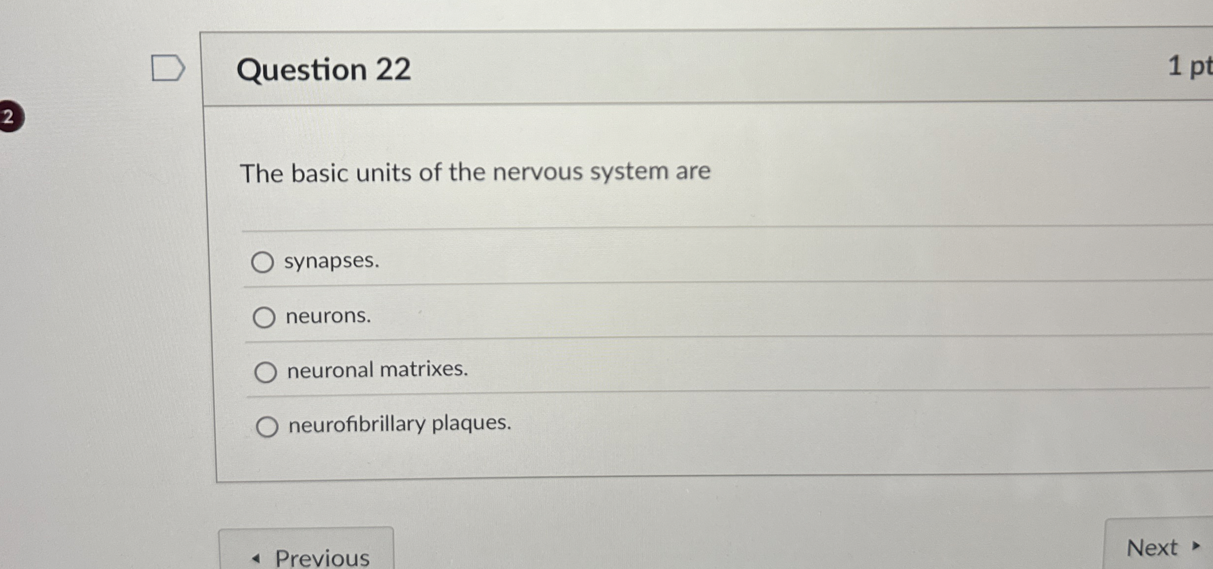 Solved Question 22The basic units of the nervous system | Chegg.com