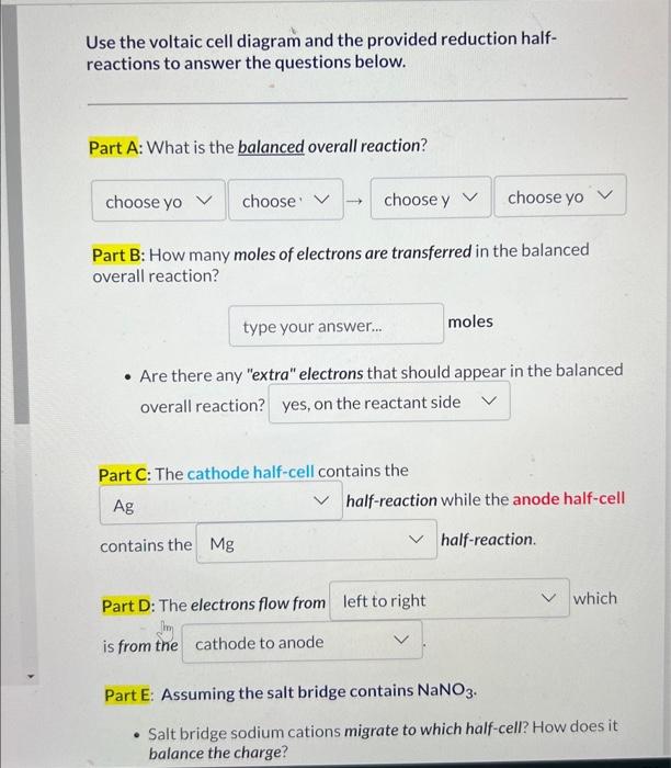 Solved Consider the following voltaic cell: The standard | Chegg.com