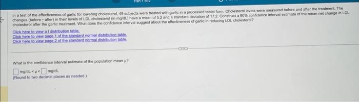 Solved Click here to view a t distribution table. Click here | Chegg.com