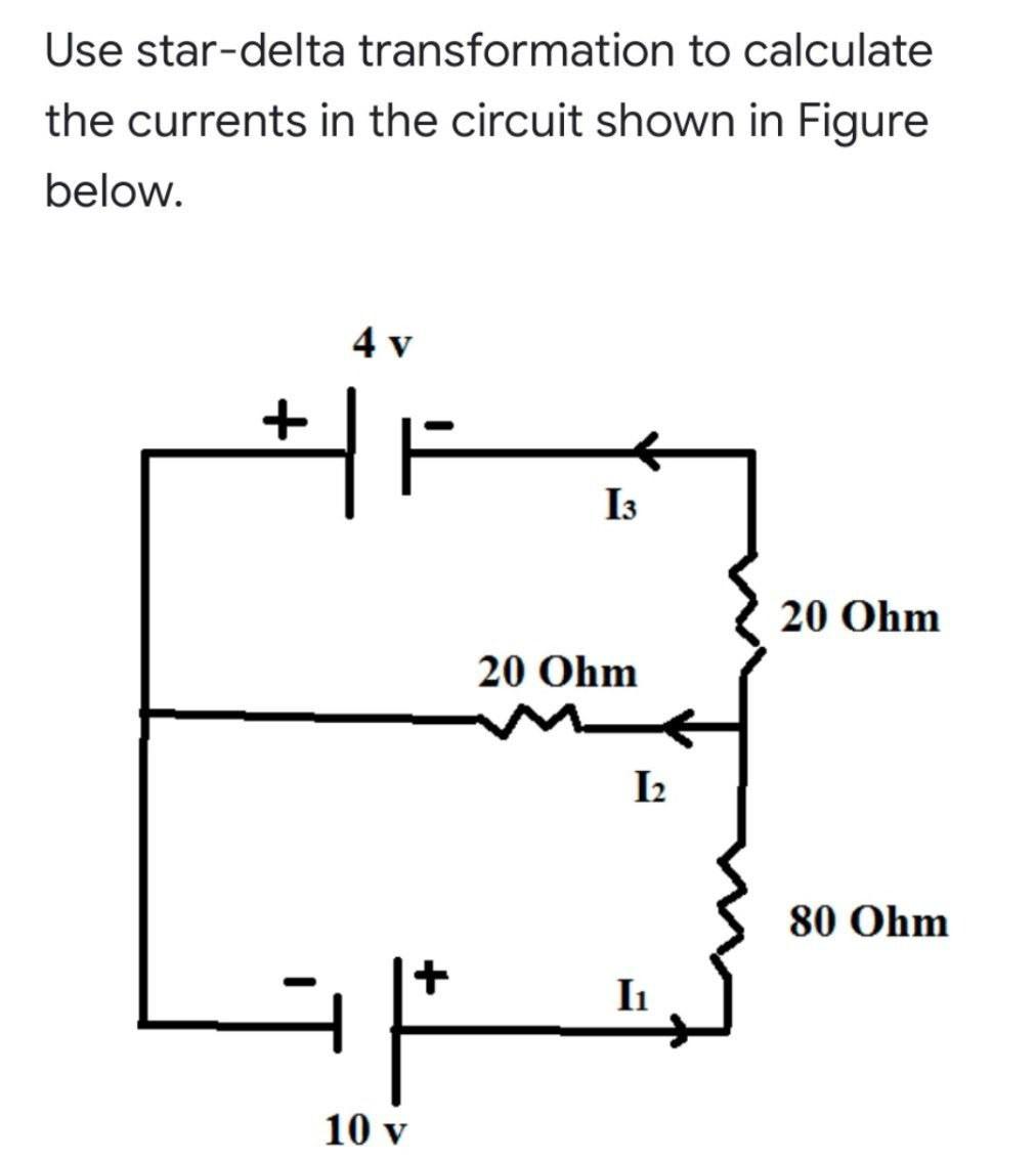 Solved Use star-delta transformation to calculate the | Chegg.com