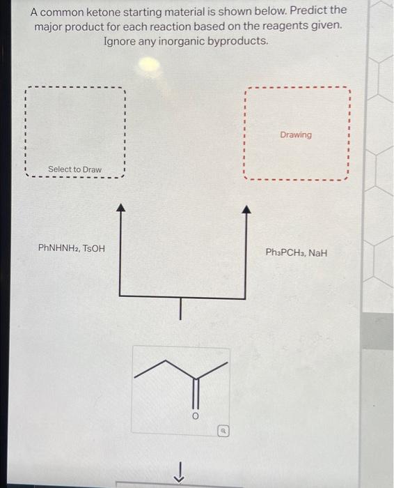 Solved A common ketone starting material is shown below. | Chegg.com
