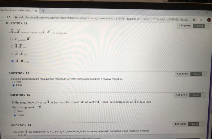 Solved Take Test Exam.1 - PHY1025-22 X + → e mdc | Chegg.com Solved Take Test Exam.1 - PHY1025-22 X + → e mdc | Chegg.com