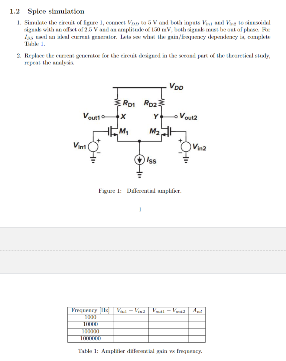 Solved Complete table 1 ﻿and show step by step solution on | Chegg.com