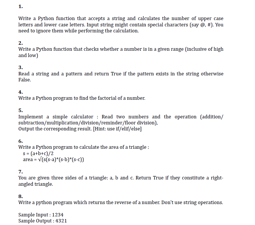 Solved 1.Write a Python function that accepts a string and | Chegg.com