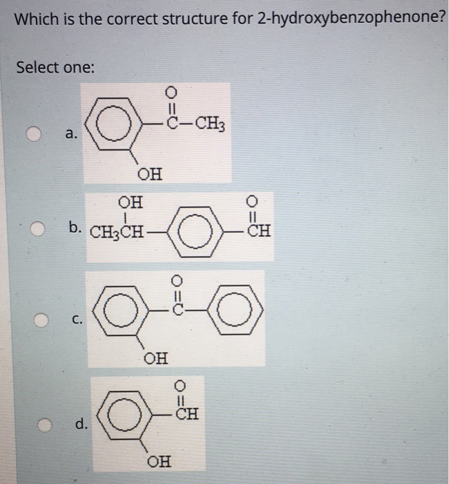 Solved Which is the correct structure for | Chegg.com