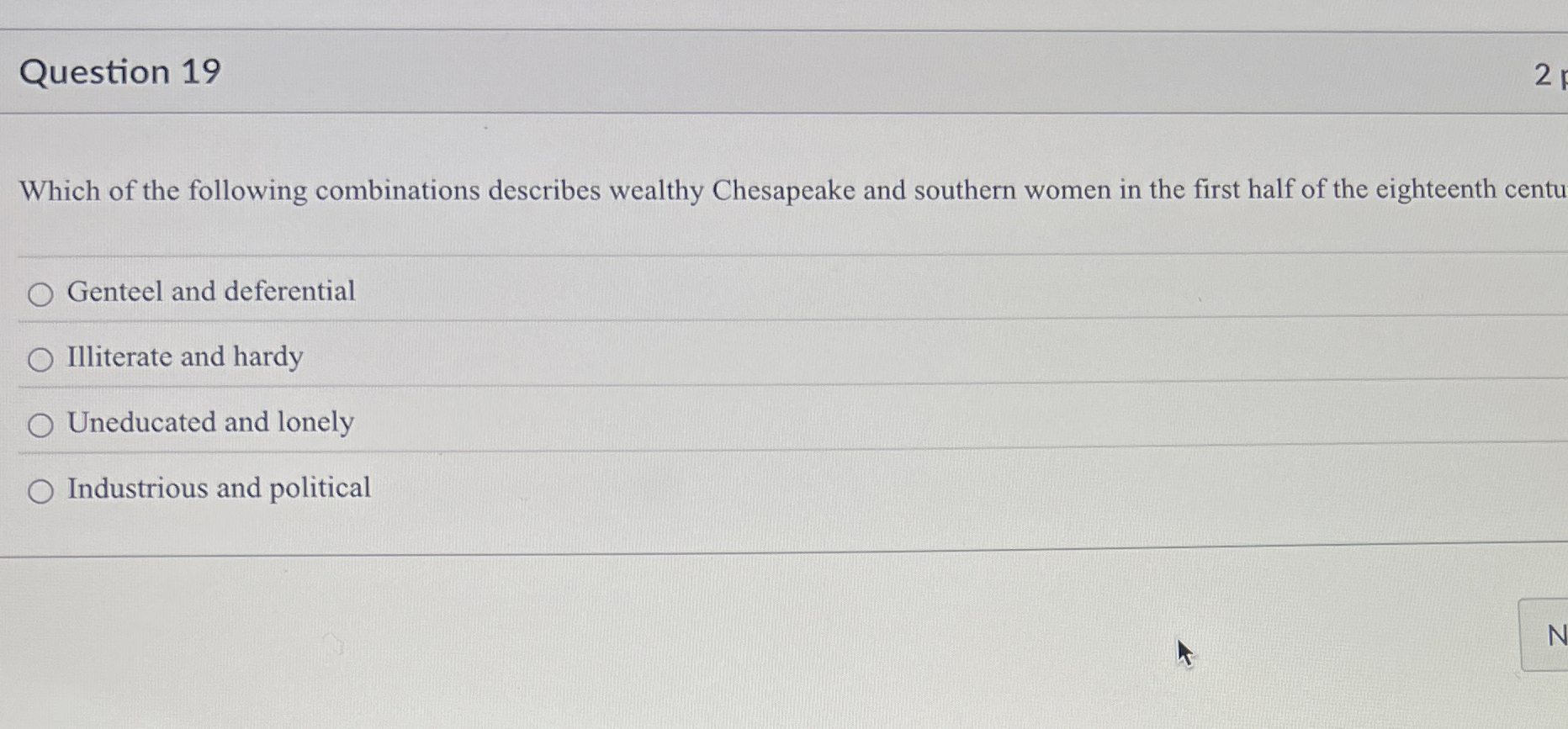 Question 19which Of The Following Combinations 