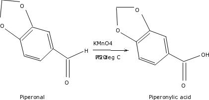 You are to oxidize an aldehyde (piperonal) to the | Chegg.com