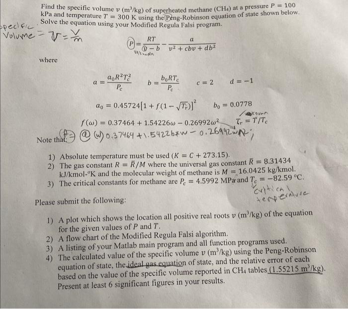 Find the specific volume v( m3/kg) of superheated | Chegg.com