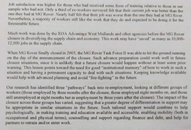 Solved The closure of the MG Rover Plant at Longbridge, | Chegg.com