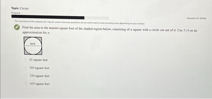 Solved Find the area to the nearest square foot of the | Chegg.com