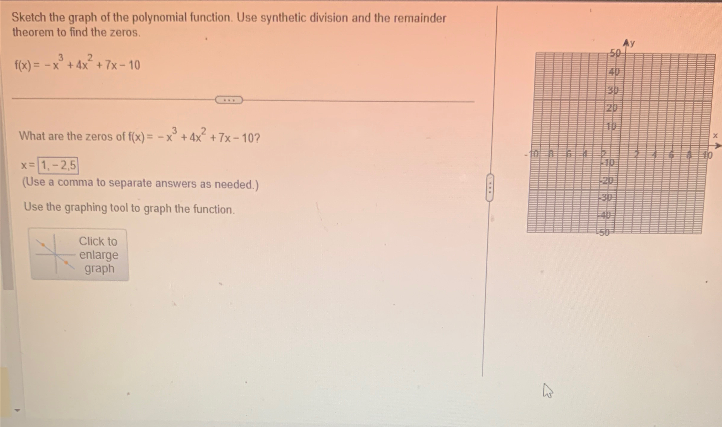 Solved can you please help me graph the function and give me | Chegg.com