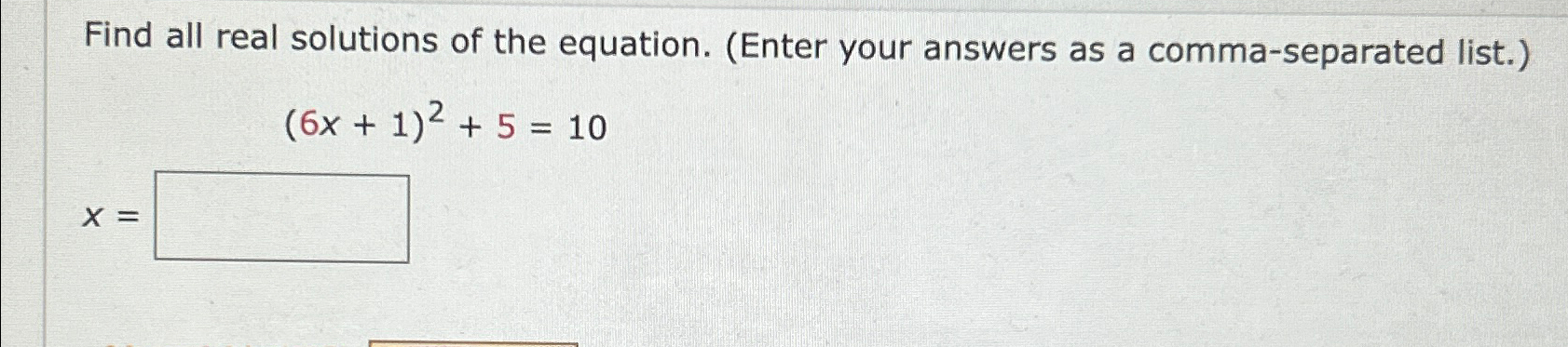 Solved Find all real solutions of the equation. (Enter your | Chegg.com