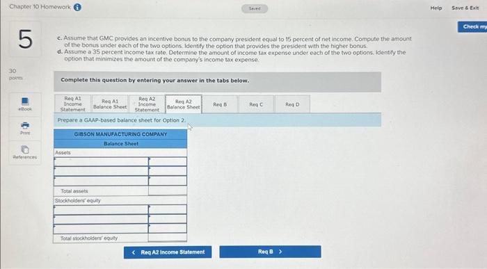 Solved Chapter 10 Homework 5 30 points eBook Print O | Chegg.com