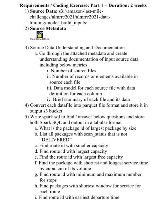 Requirements / Coding Exercise: Part 1 - Duration: 2 | Chegg.com