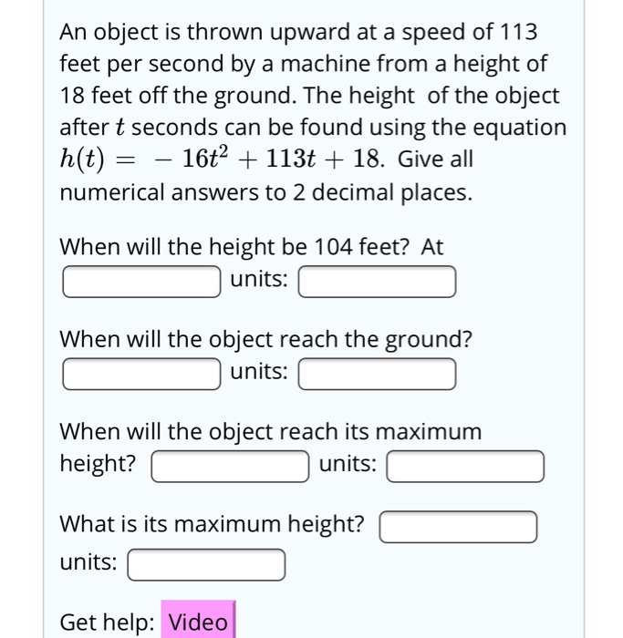 Solved Graph h(x) Consider the function h(x) 22-16x +29 What | Chegg.com