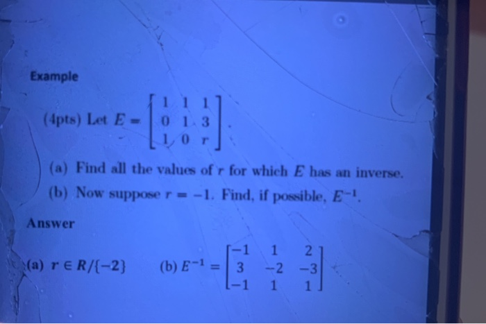 Solved Example (4pts) Let E 0 1.3 (a) Find all the values of | Chegg.com Solved Example (4pts) Let E 0 1.3 (a) Find all the values of | Chegg.com