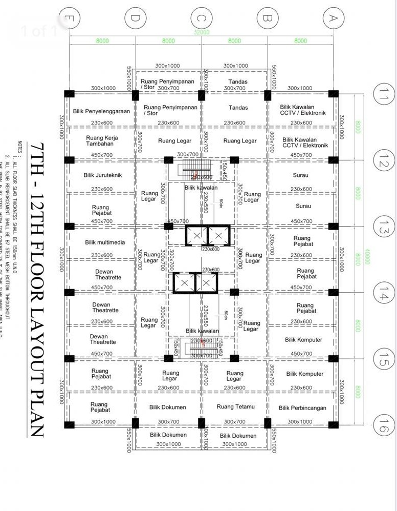 Attached is a typical layout plan for the 7th to 12th | Chegg.com