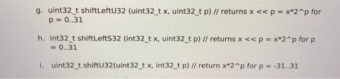 5. Write assembly functions that implement the | Chegg.com