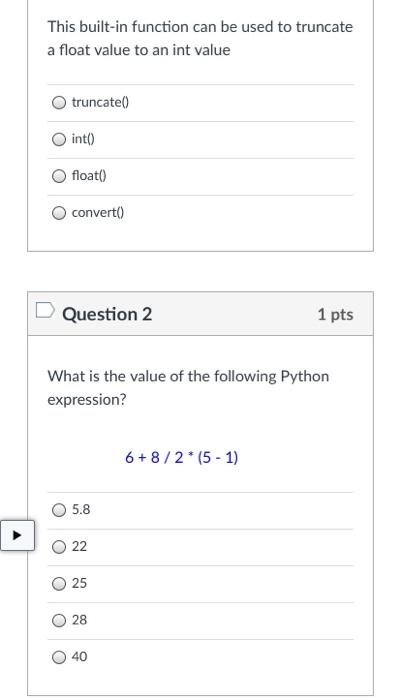Solved What is the value of the following expression: 5% 2 N | Chegg.com
