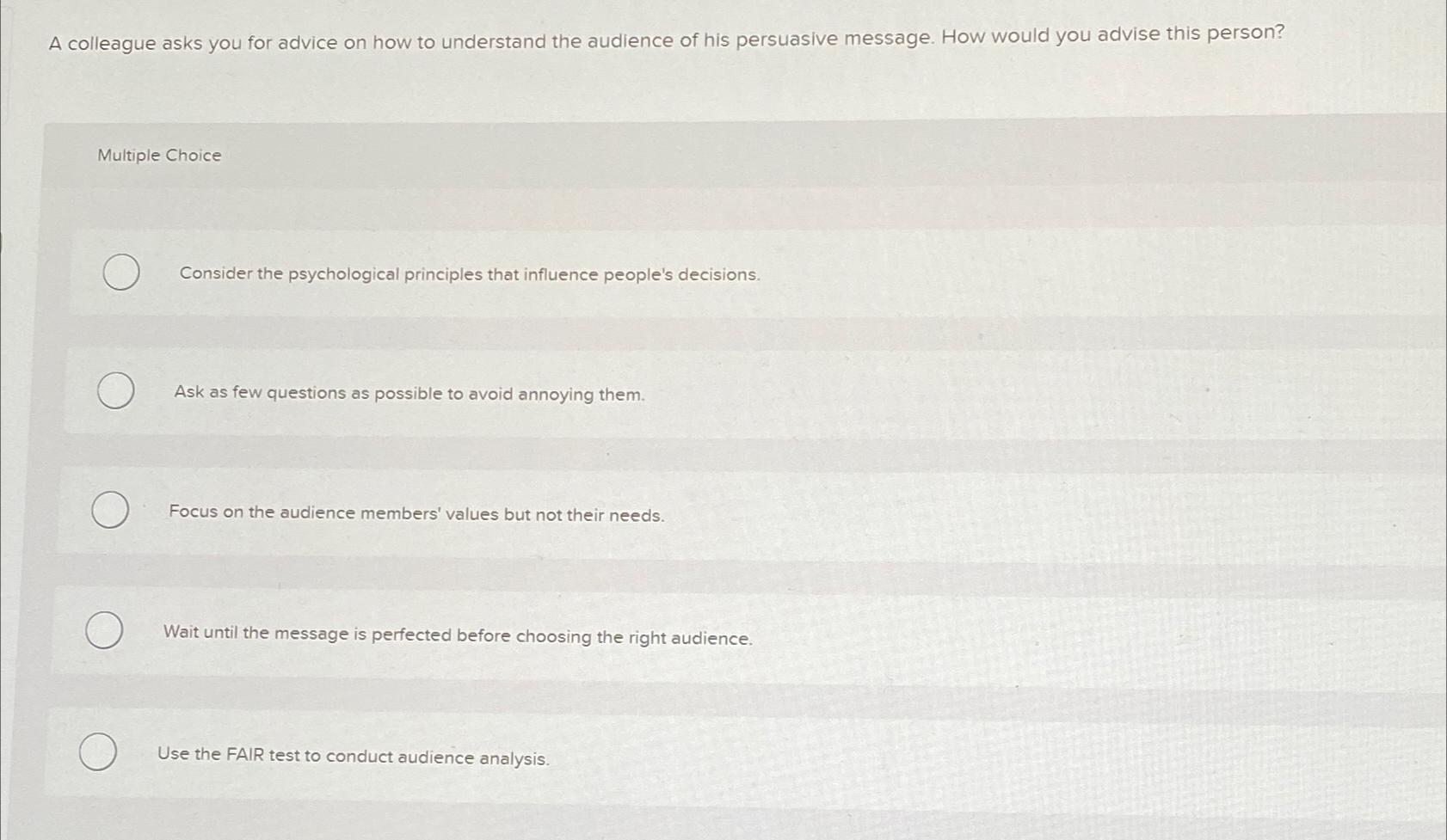 Solved A colleague asks you for advice on how to understand | Chegg.com