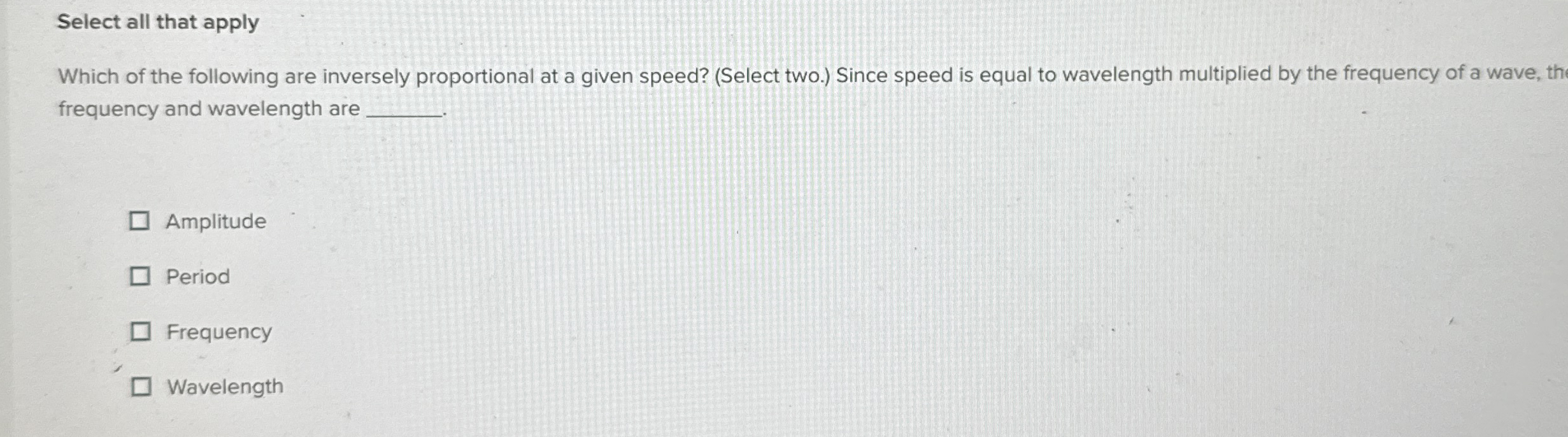 Solved Select all that applyWhich of the following are | Chegg.com