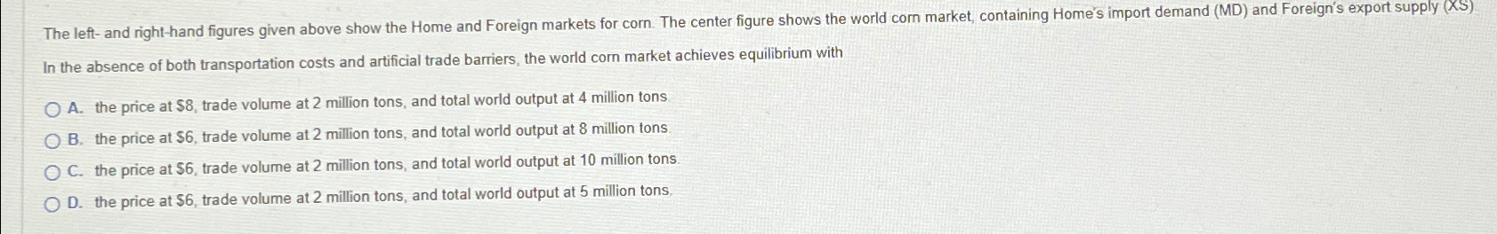 Solved In the absence of both transportation costs and | Chegg.com