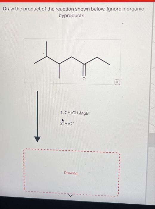Solved Draw the products of the two step reaction sequence | Chegg.com