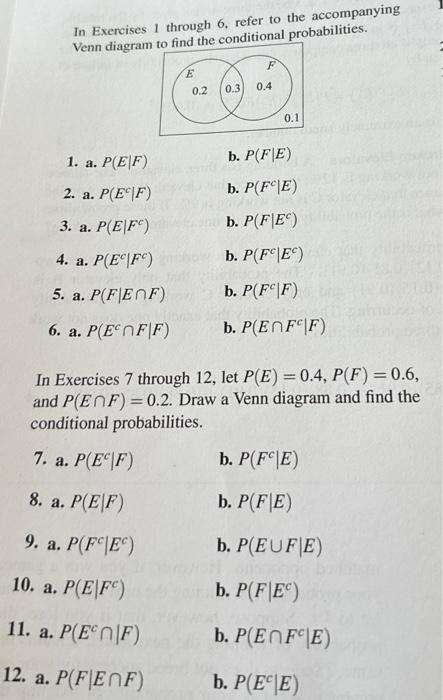 Solved In Exercises 1 through 6, refer to the accompanying | Chegg.com