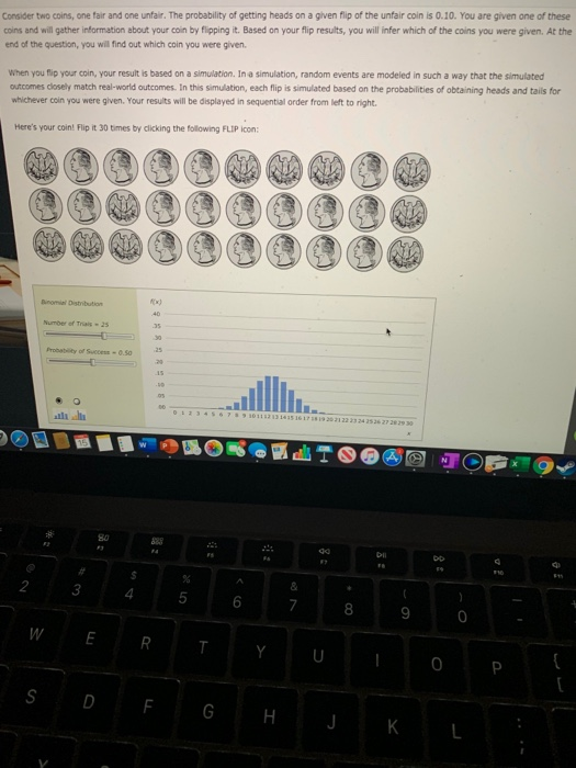 Solved Consider two coins, one fair and one unfair. The | Chegg.com