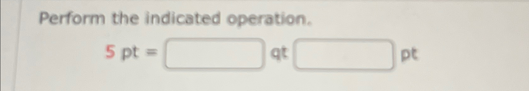Solved Perform the indicated operation.5pt=qt,pt | Chegg.com