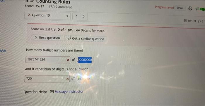 Solved Score on last try: 0 of 1 pts. See Details for more. | Chegg.com