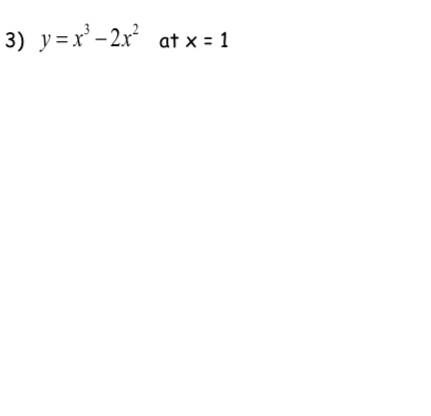 Solved y=x3-2x2 ﻿at x=Find the derivative using the | Chegg.com