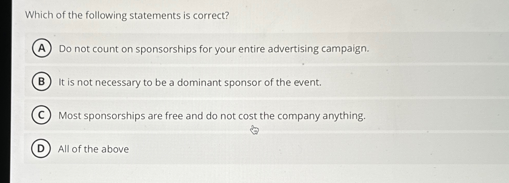 Solved Which of the following statements is correct?Do not | Chegg.com