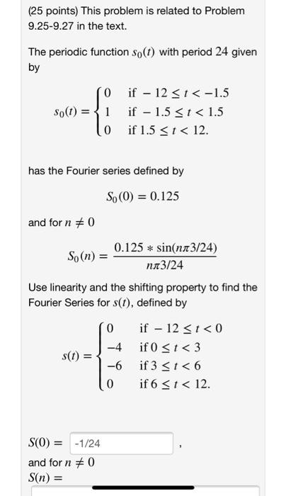 Solved 25 Points This Problem Is Related To Problem 