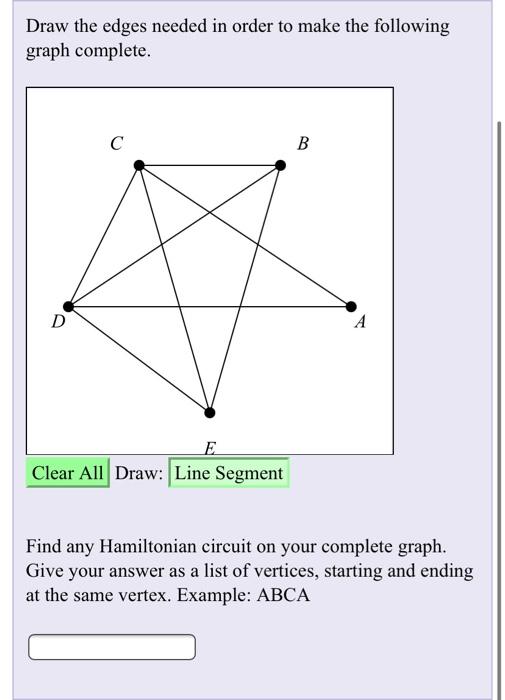 Solved Draw the edges needed in order to make the following | Chegg.com