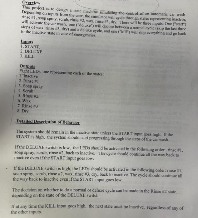 Looking For Input Equations And Output Equations To 