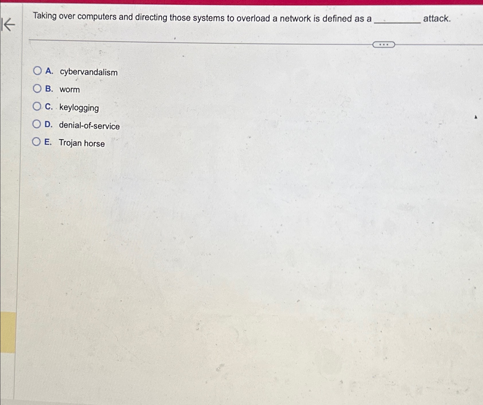Solved Taking over computers and directing those systems to | Chegg.com